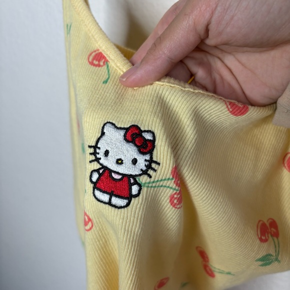 Hello Kitty | Tops | Hello Kitty Yellow Cherry Tank Top | Poshmark